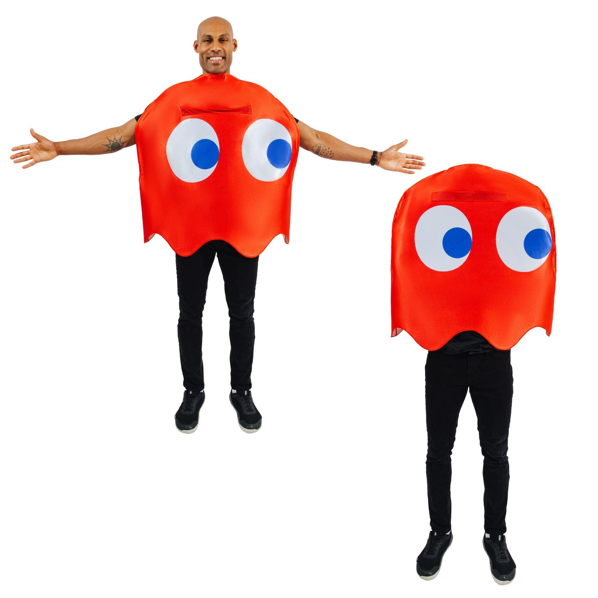 Pac-Man Red Ghost Adult Costume | One Size Fits Most | Free Shipping