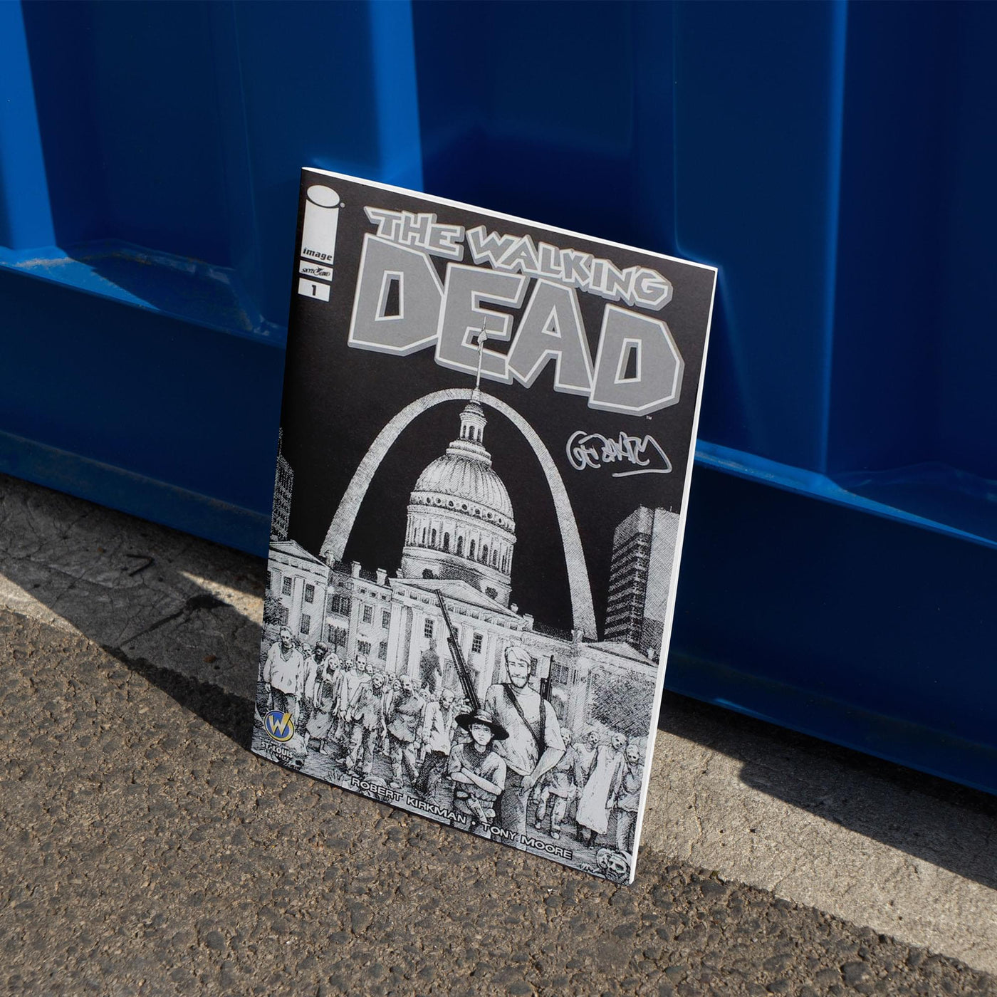 Walking Dead #1 WW St Louis B&W Cover Signed By Gerhard | Free Shippin