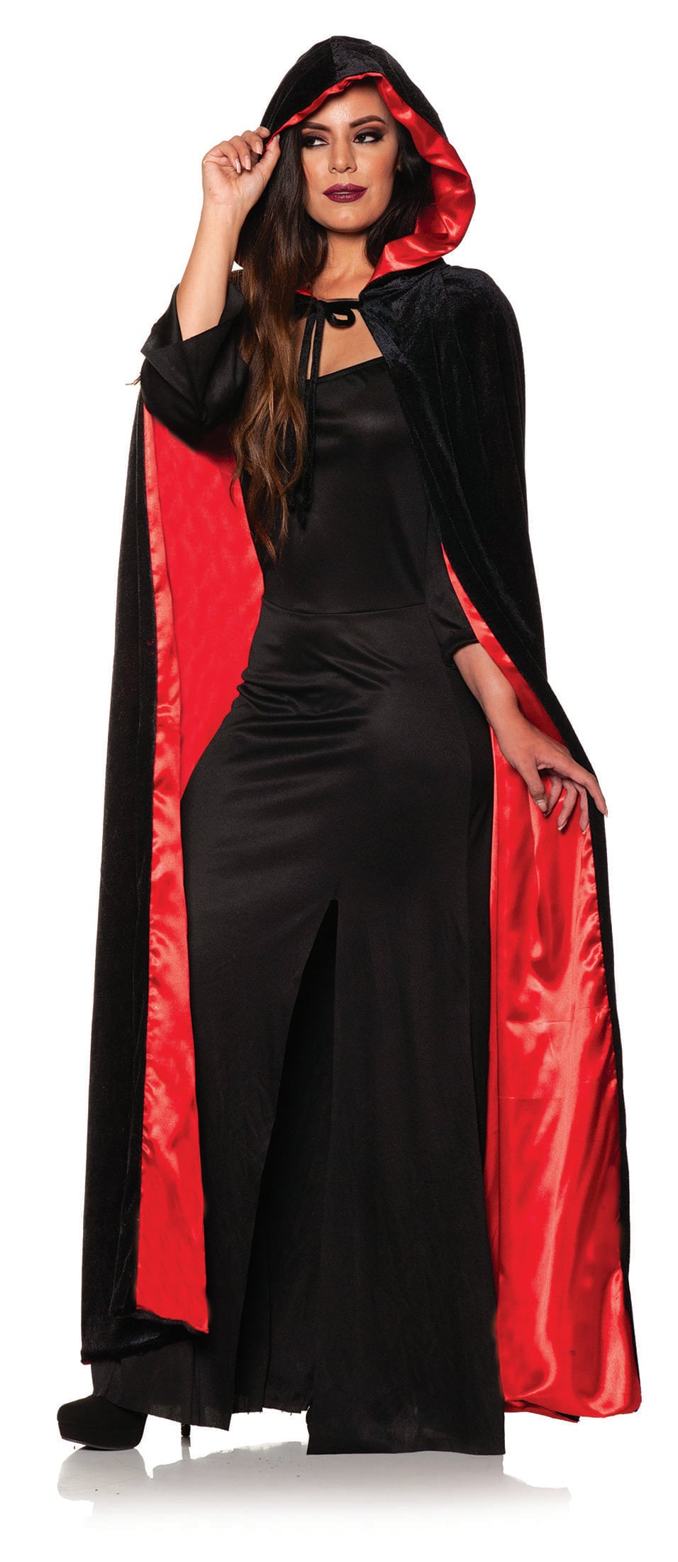 Black & Red Adult Costume Cape | One Size | Free Shipping