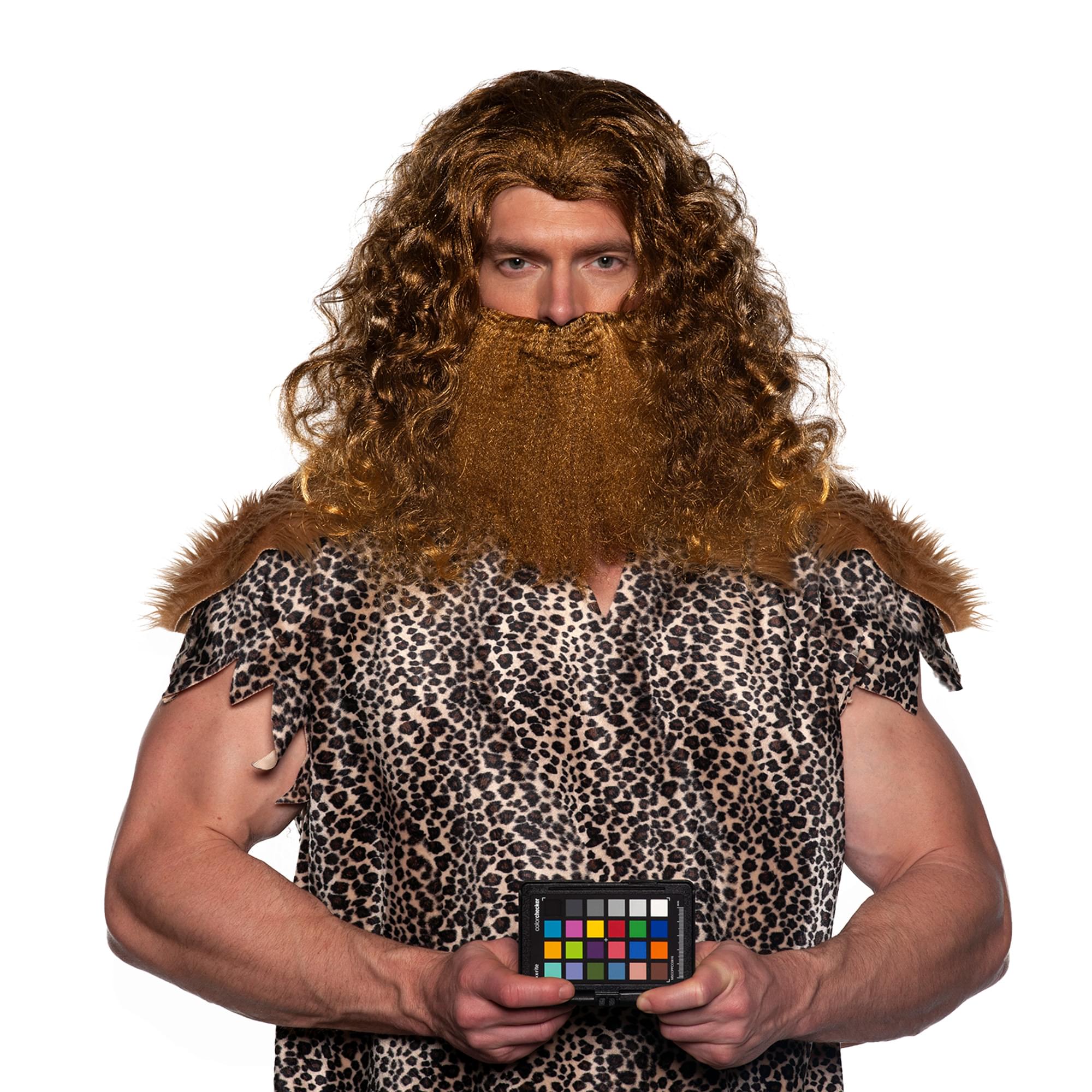 Viking Wig & Beard Adult Costume Set | Brown | Free Shipping