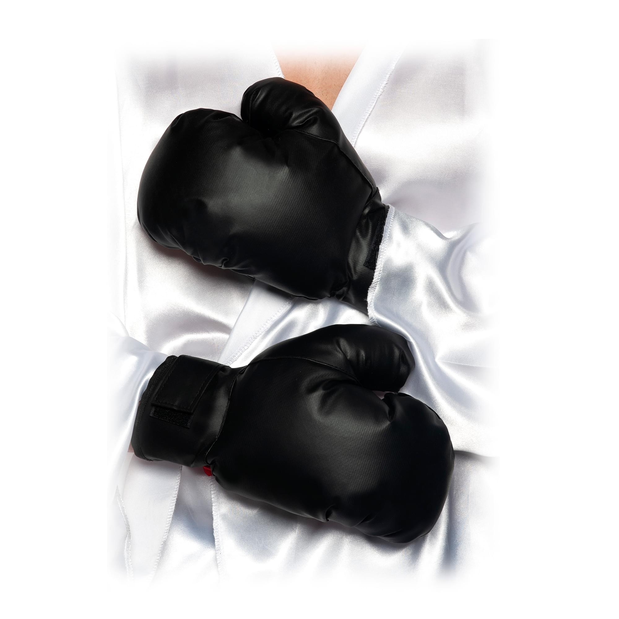 Black Boxing Gloves Adult Costume Accessory | OS | Free Shipping