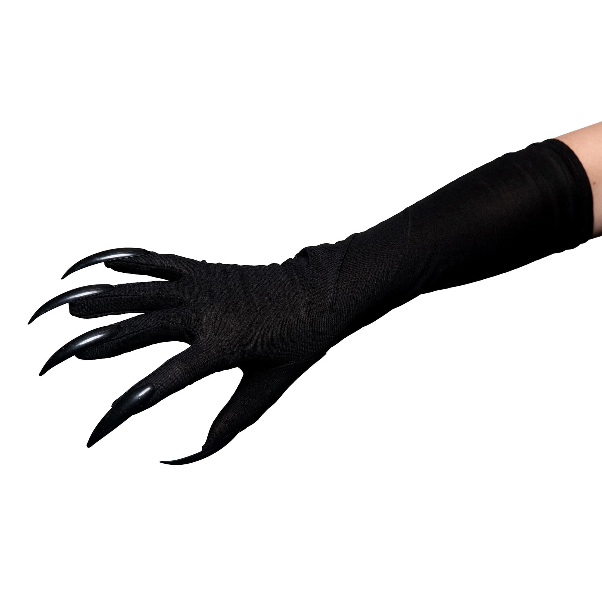 Black Claw Gloves w/ Claws Costume Accessory | Free Shipping