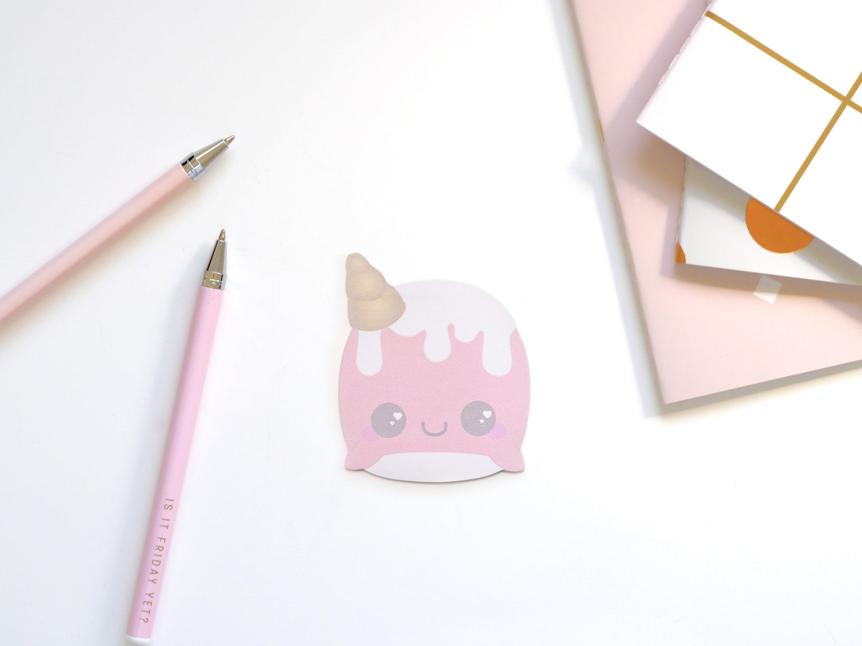 Glitter Galaxy Sticky Notes - Narwhal | Free Shipping