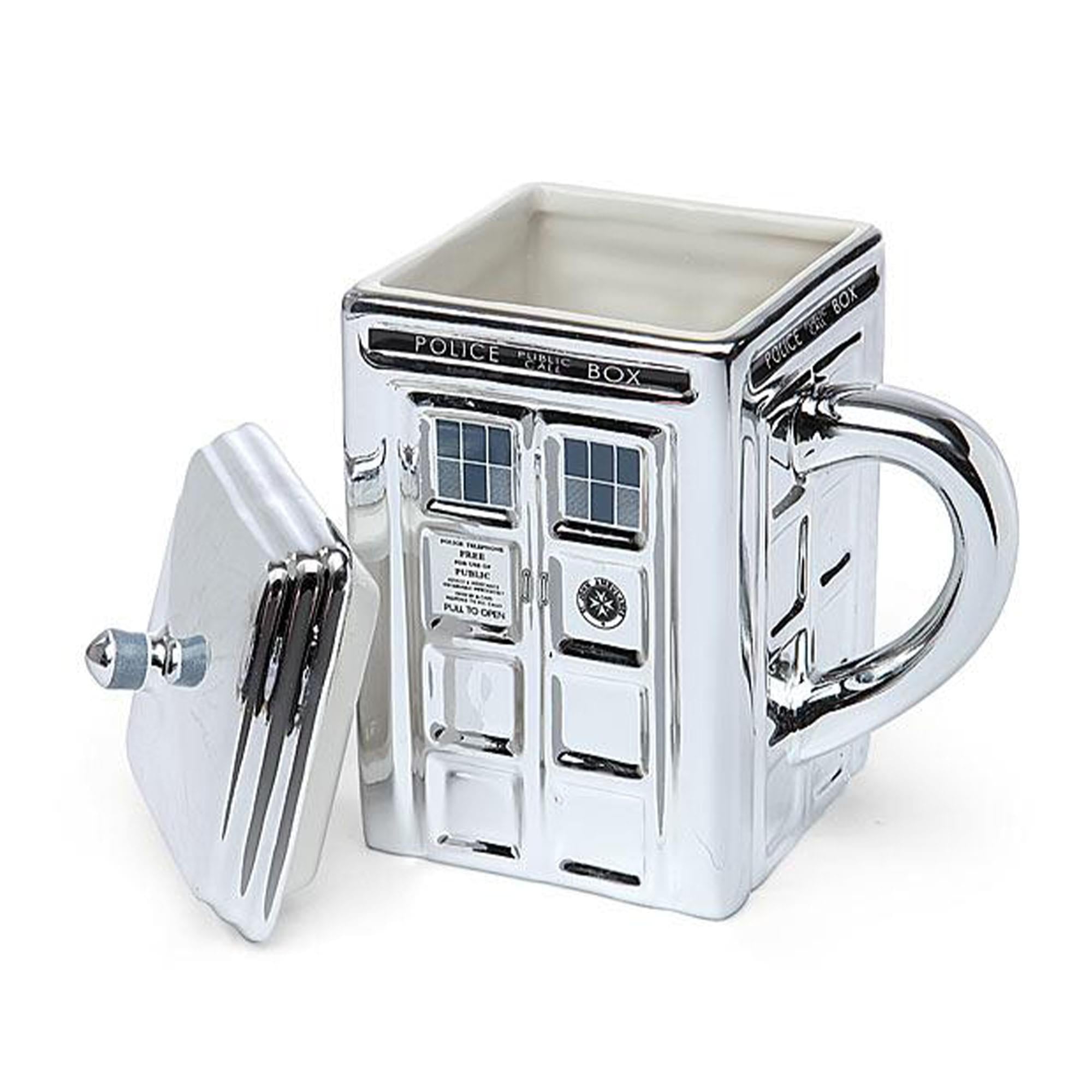 Doctor Who Chrome Tardis Ceramic Mug | Free Shipping