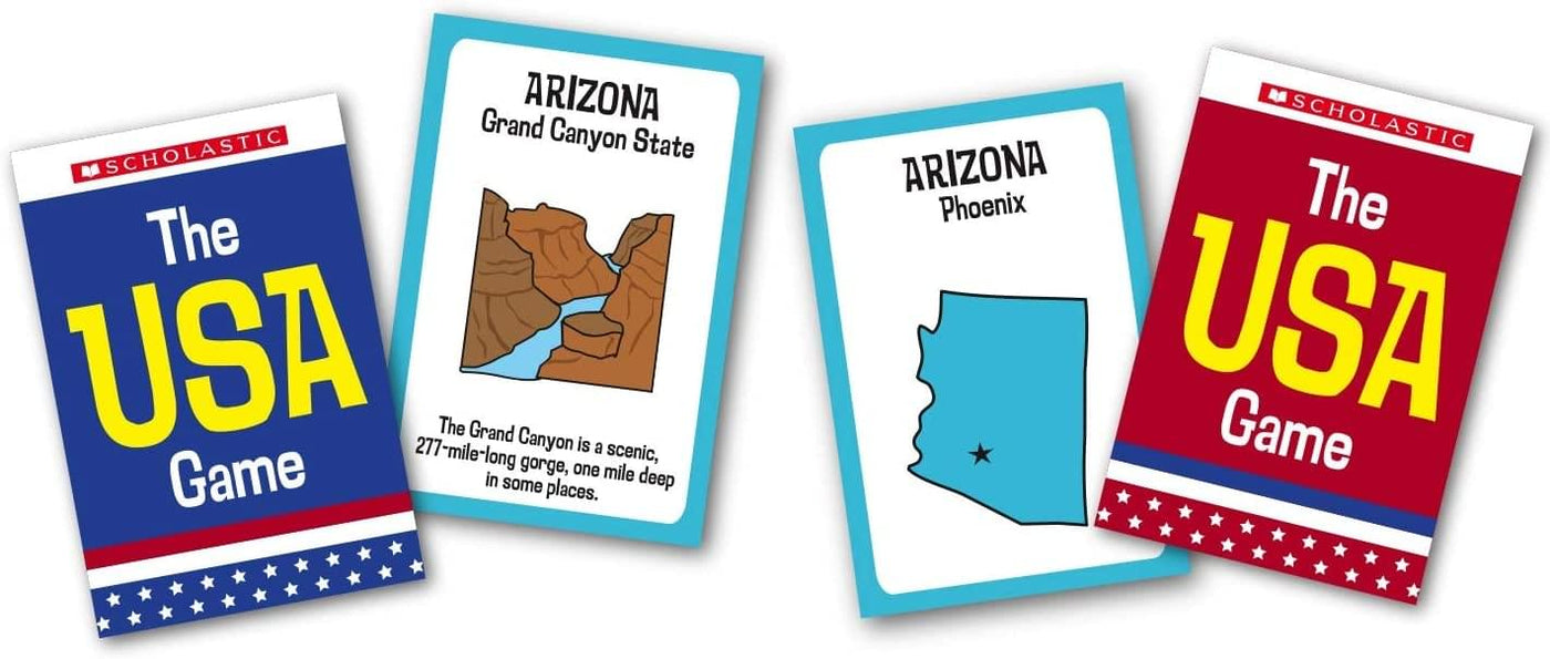 Scholastic The USA Game Tin | 2-4 Players | Free Shipping