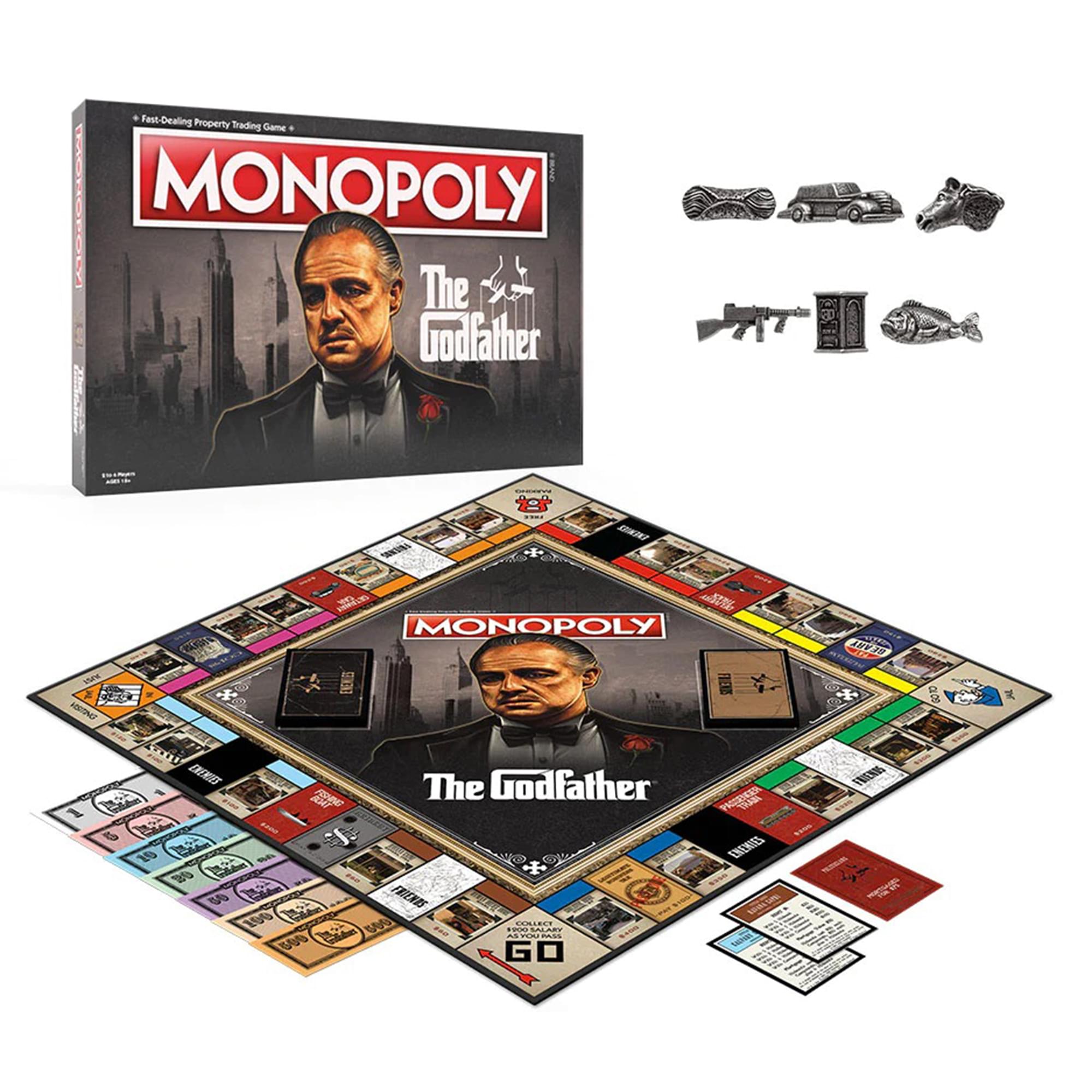 The Godfather 50th Anniversary Monopoly Board Game | Free Shipping