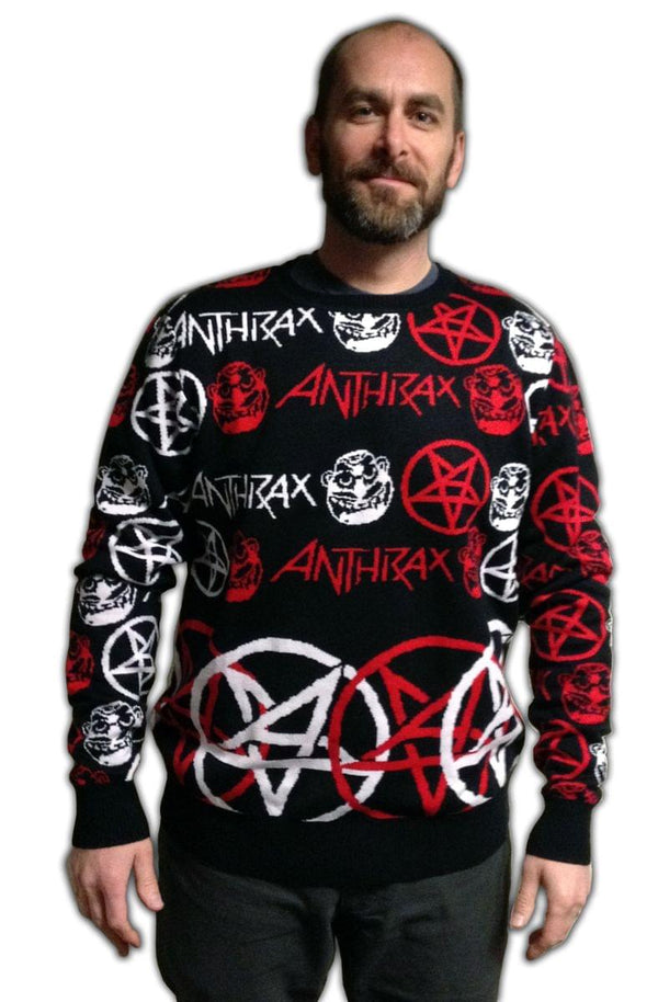 Anthrax Adult Christmas Sweater | Free Shipping