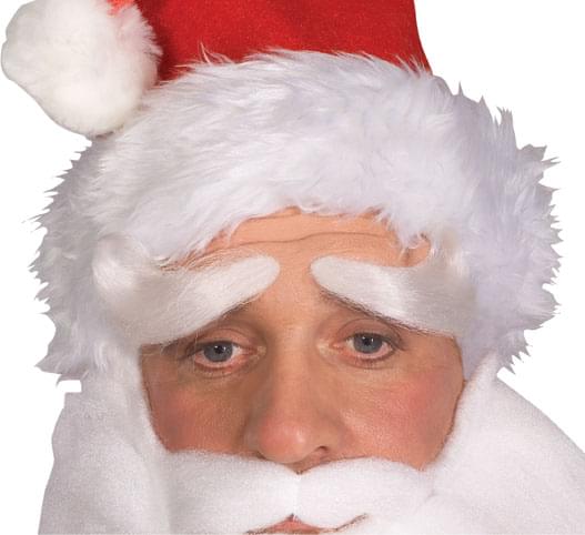 Deluxe Santa Costume Eyebrows | Free Shipping