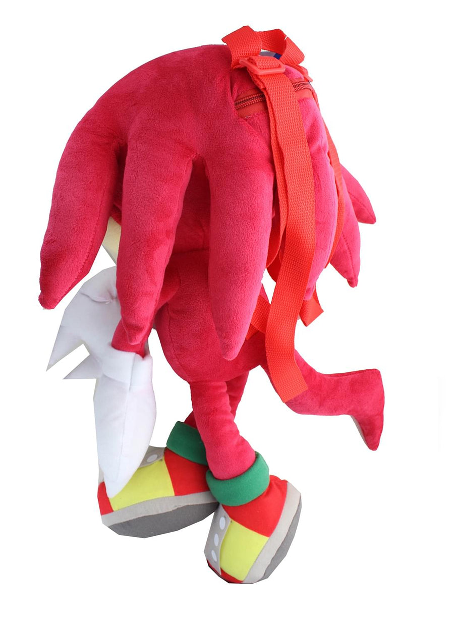 Sonic the Hedgehog Knuckles 18 Inch Plush Backpack | Free Shipping