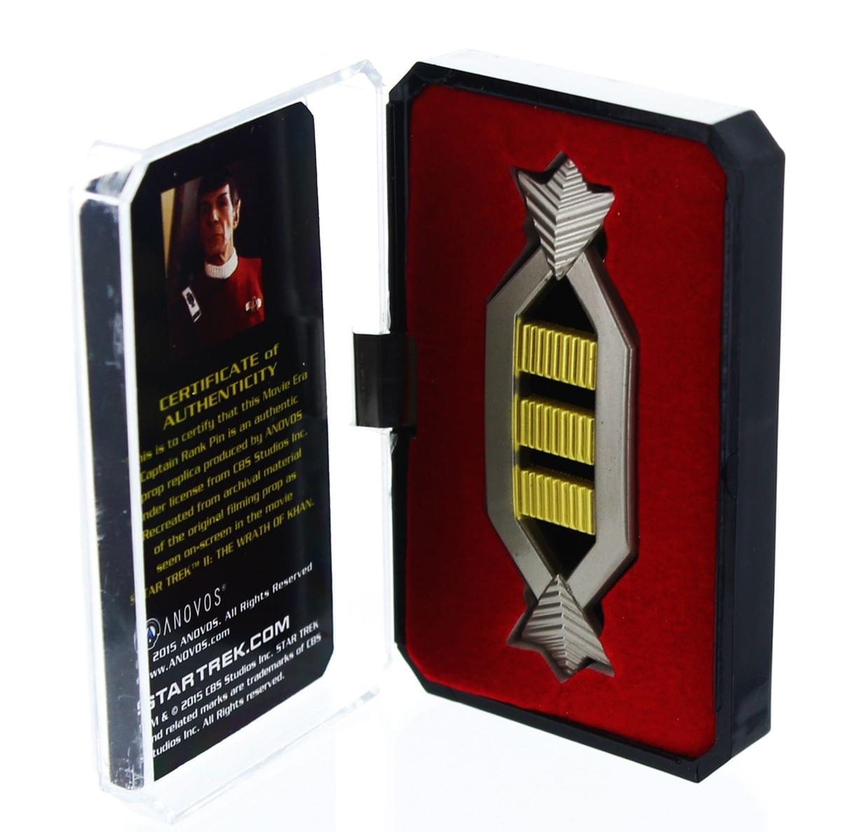 Star Trek Spock Captain Authentic Rank Pin | Free Shipping