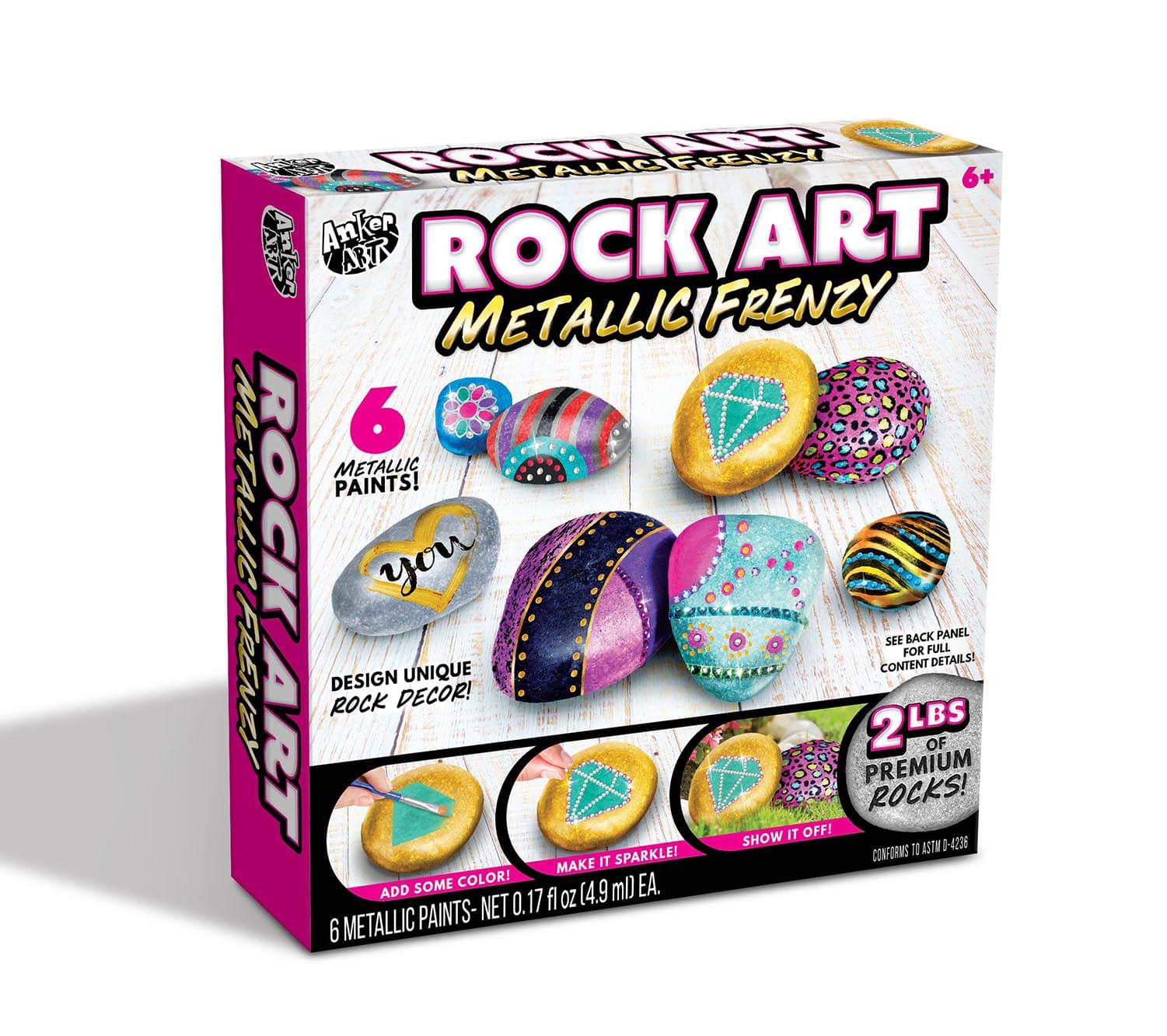 Rock Art Metallic Frenzy DIY Craft Kit | Free Shipping