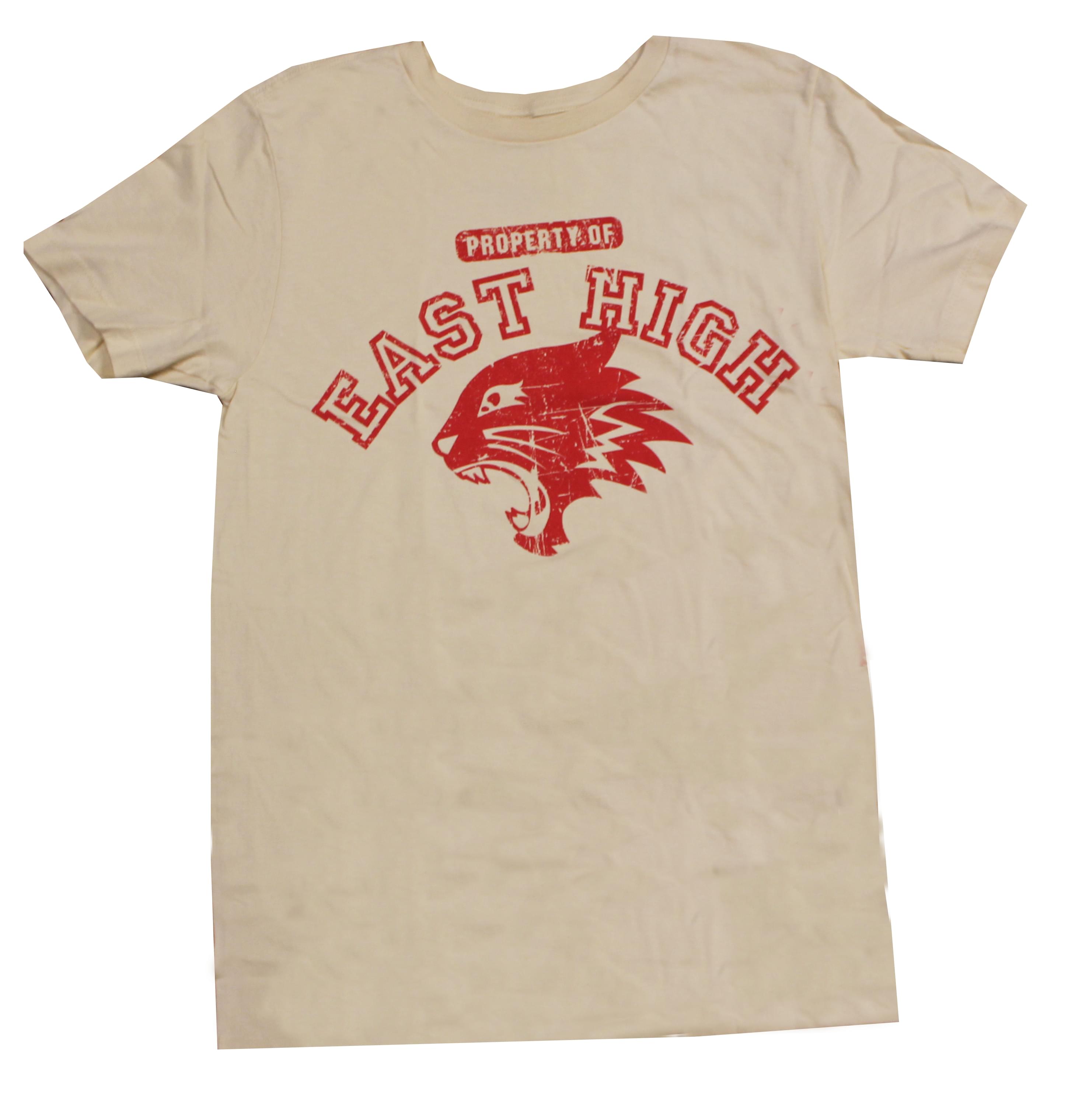 High School Musical East High Adult Tan T-Shirt | Free Shipping