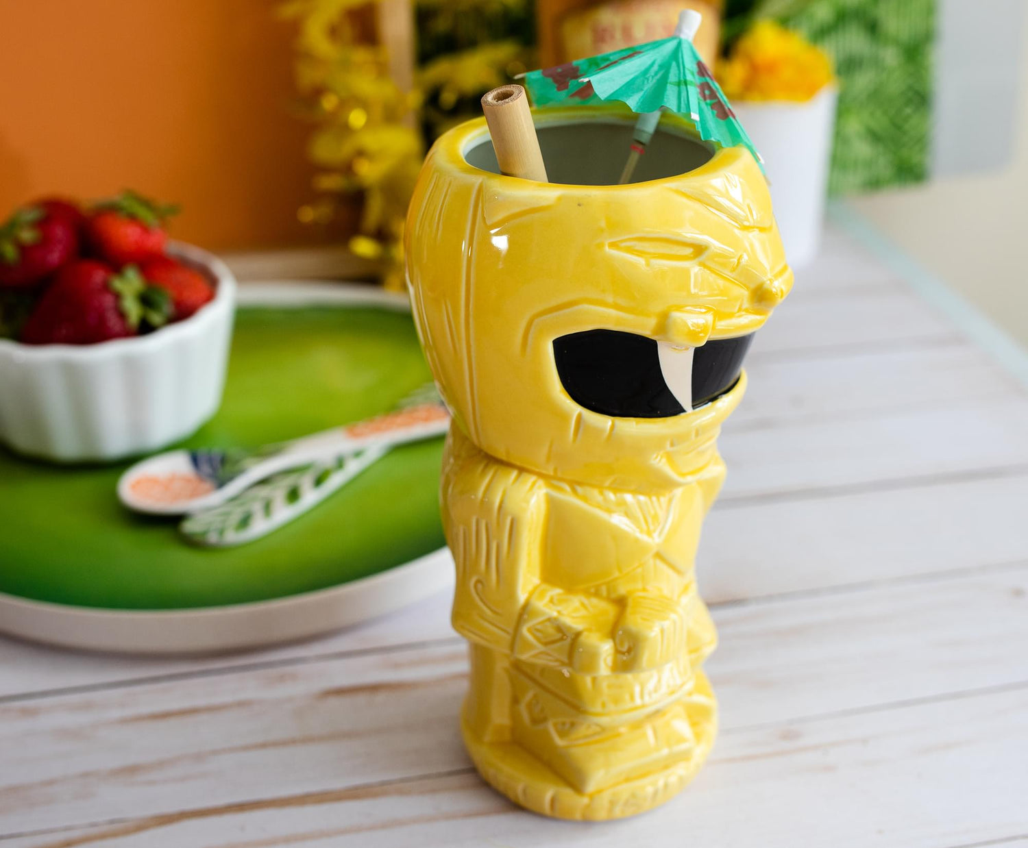Geeki Tiki Power Rangers Yellow Ranger 15oz Mug | Free Shipping