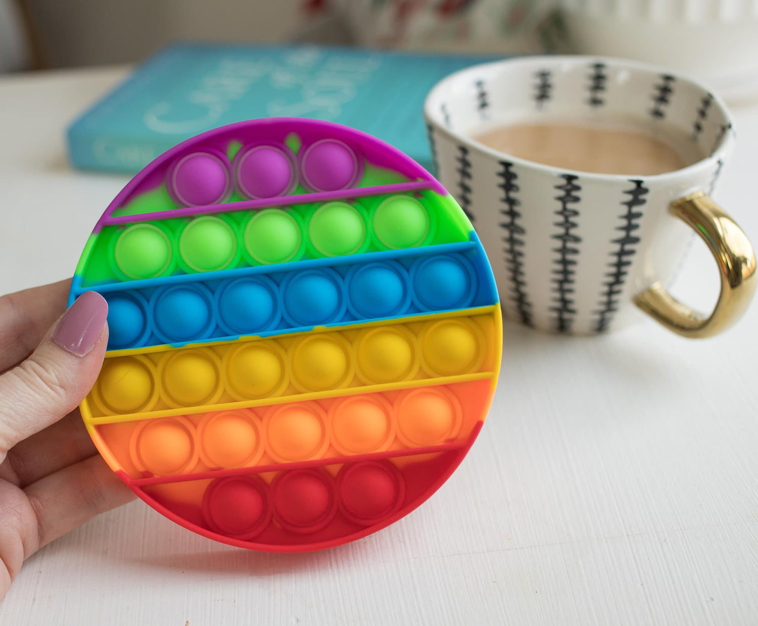 Pop It Bubble Popping Game | Rainbow Round | Free Shipping