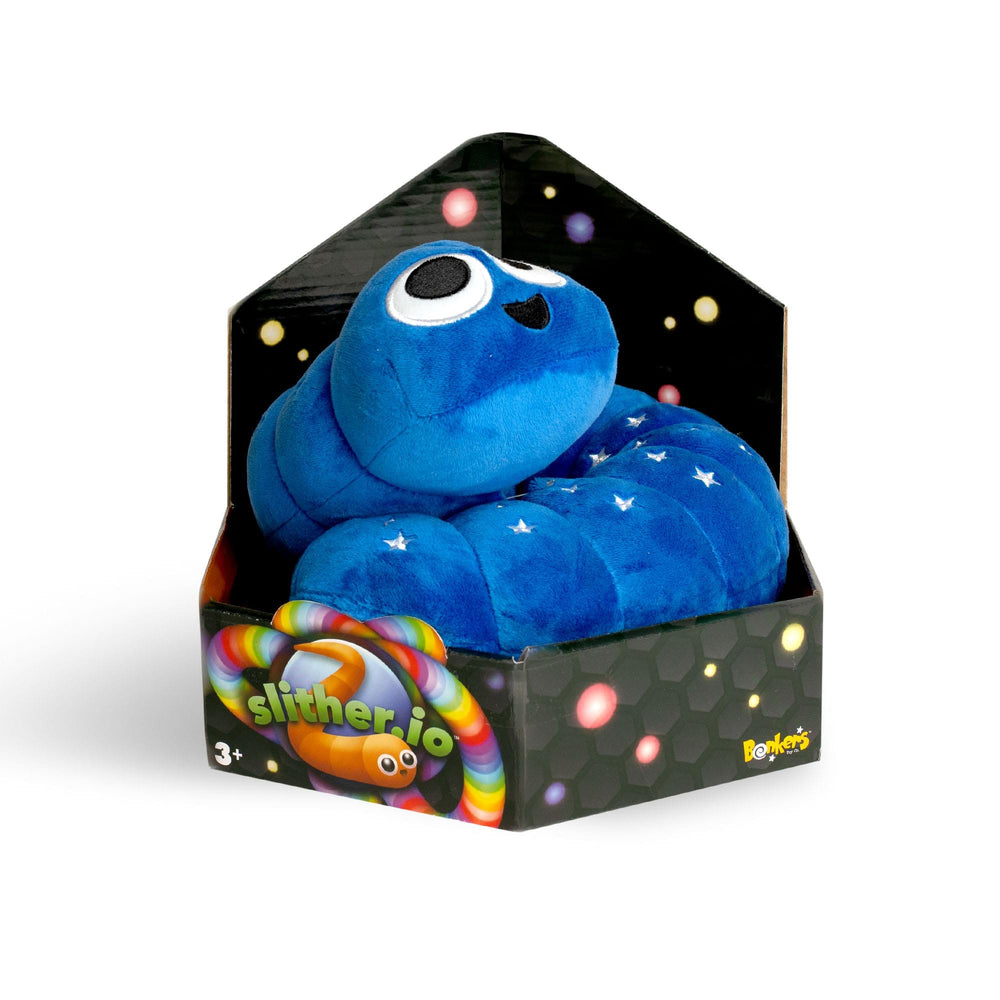 Slither IO Jumbo 24 Inch Bendy Plush | Blue Star | Free Shipping