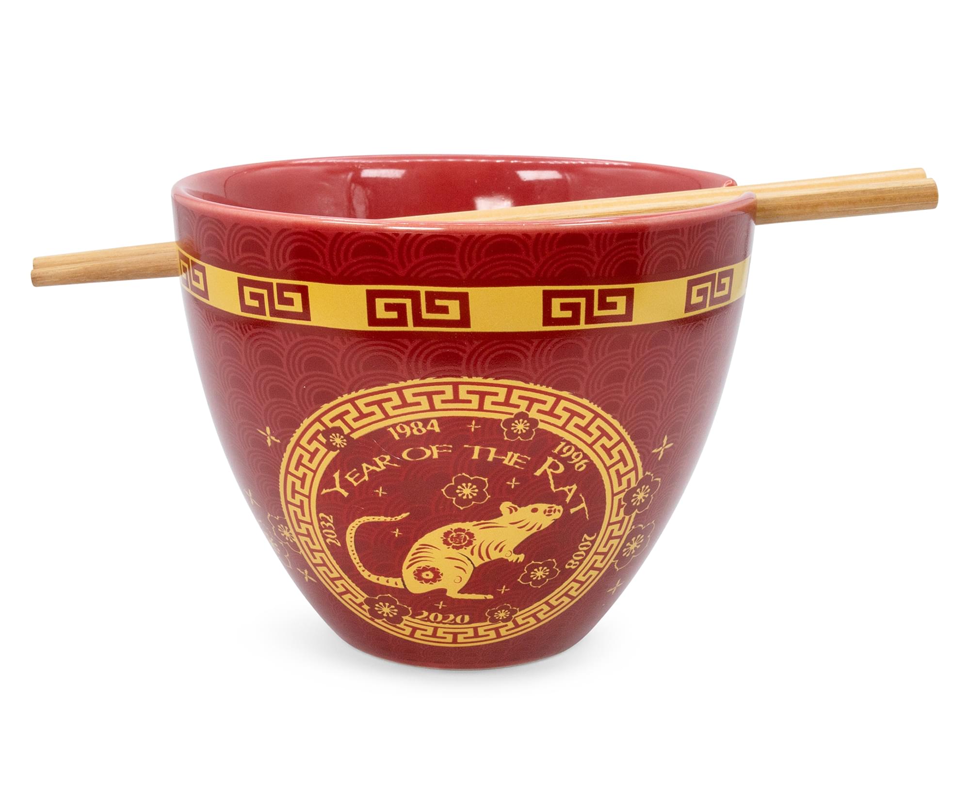Year Of The Rat 16oz Ramen Bowl w/ Chopsticks | Free Shipping