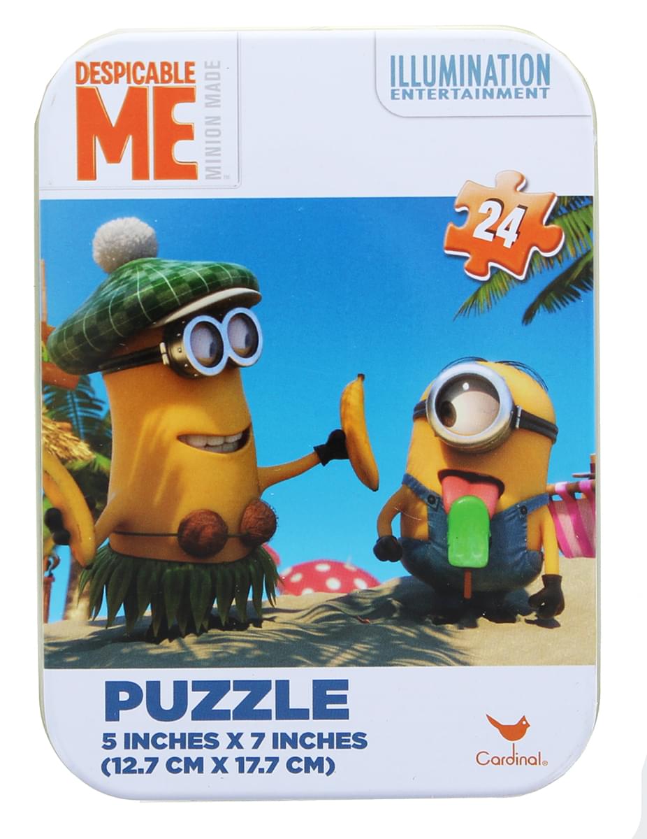 Despicable Me 24-Piece 5"x7" Puzzle with Collectible Tin | Free Shippi