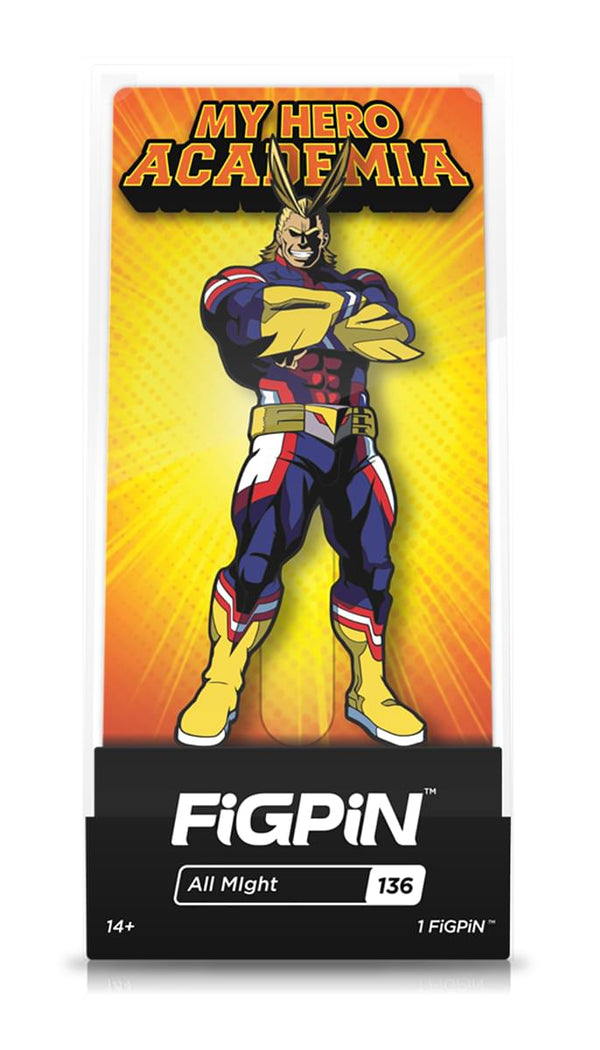 My Hero Acadamia 3 Inch Enamel FiGPiN - All Might | Free Shipping