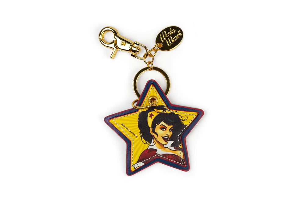 DC Comics Bombshells Wonder Woman Faux Leather Keychain | Free Shippin