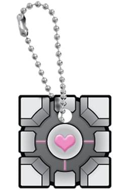 Portal Original Companion Cube Key Cap Key Chain | Free Shipping