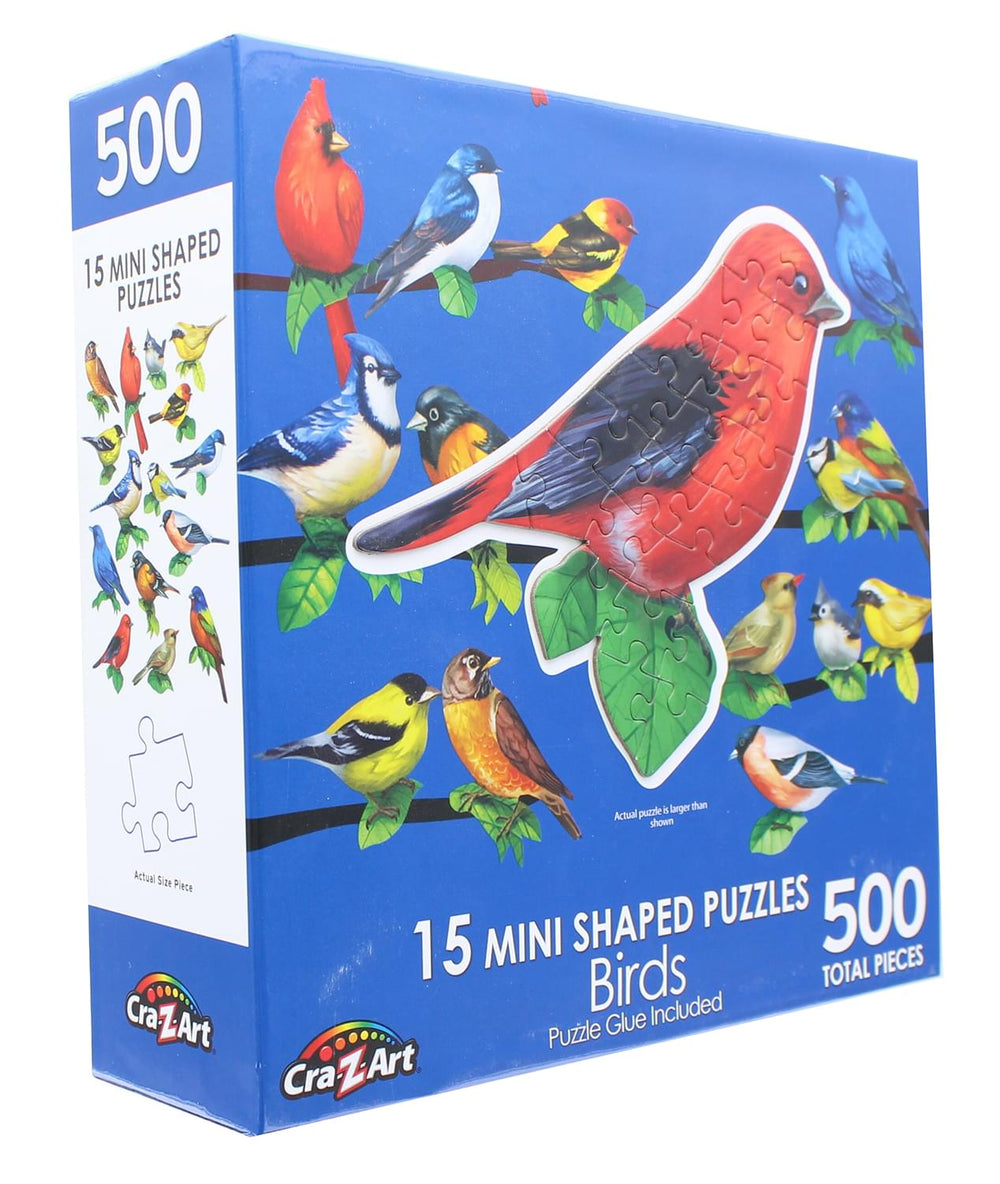 Songbirds II | 15 Mini Jigsaw Puzzles | 500 Total Pieces | Free Shippi