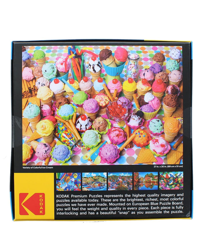 Variety of Colorful Ice Cream 1000 Piece Jigsaw Puzzle | Free Shipping
