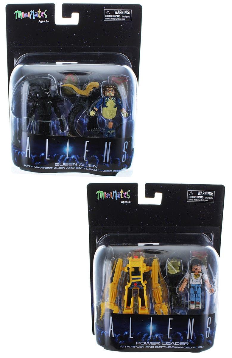 Aliens Deluxe Minimates Set of 2, Queen Alien & Power Loader | Free Sh