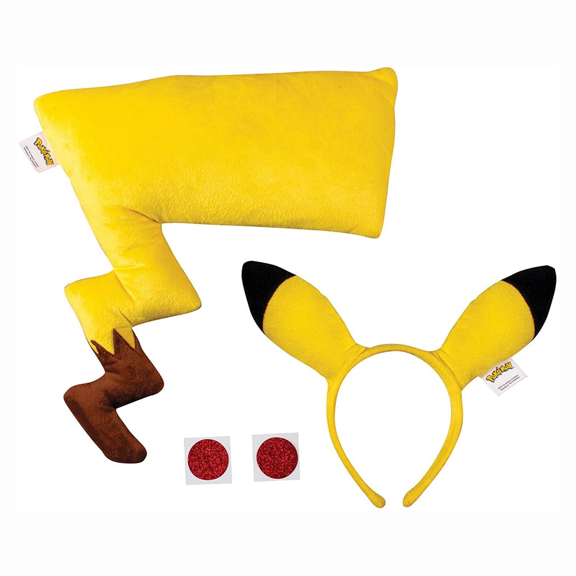 Pokemon Pikachu Headband & Tail Costume Kit | Free Shipping