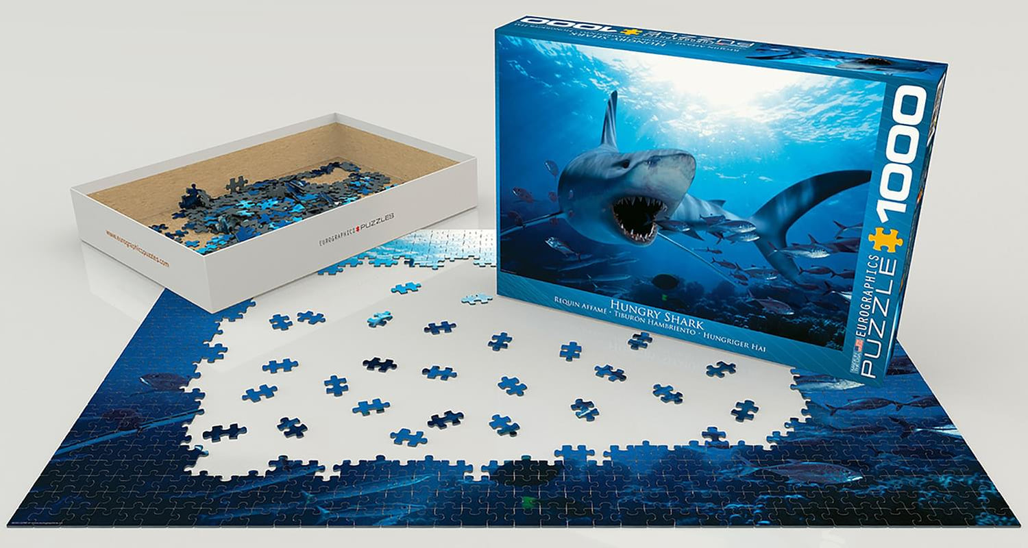 Hungry Shark 1000 Piece Jigsaw Puzzle | Free Shipping