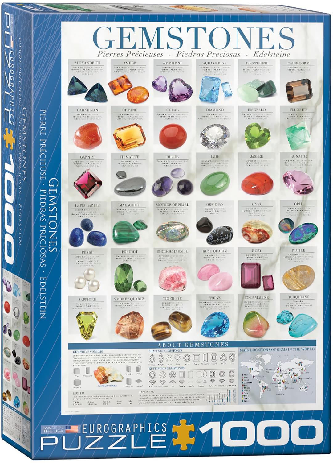 Gemstones 1000 Piece Jigsaw Puzzle | Free Shipping
