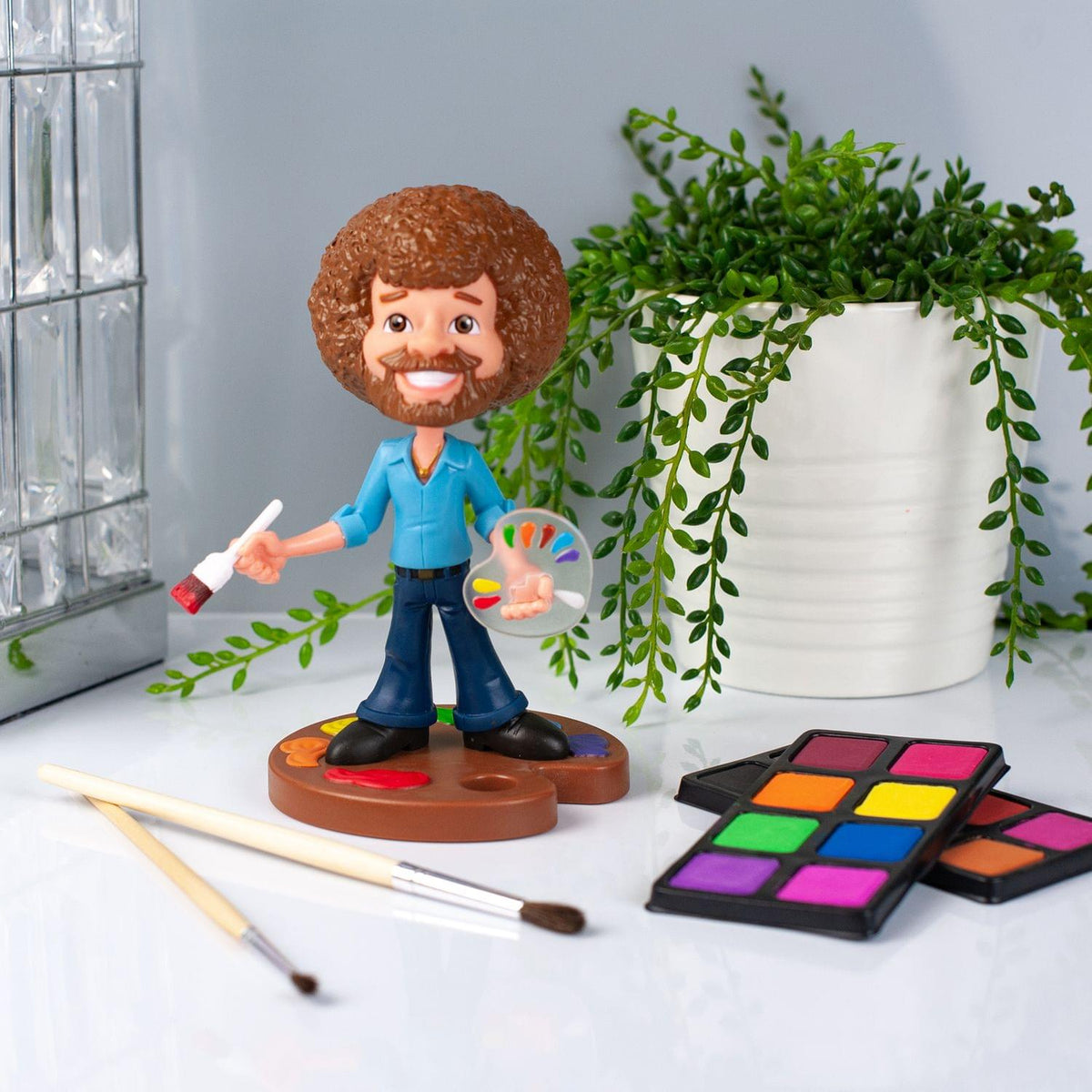 Bob Ross Vinyl Figure - Full Color Version | Free Shipping