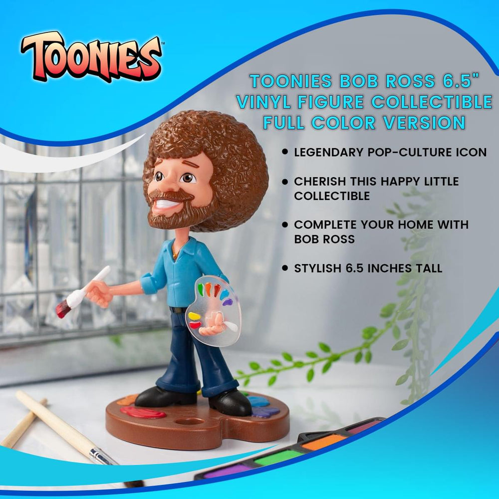Bob Ross Vinyl Figure - Full Color Version | Free Shipping