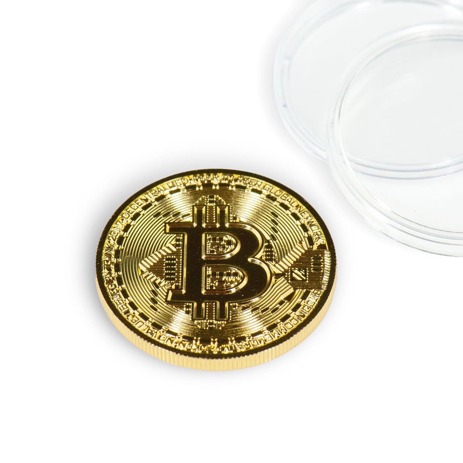 Bitcoin Gold Plated Commemorative Collector's Coin | Free Shipping
