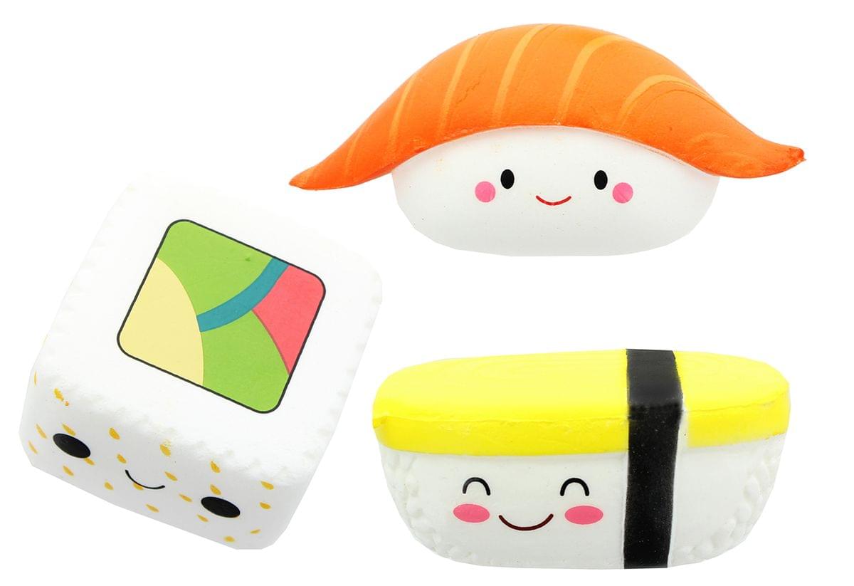 Sushi Soft Toys: Salmon Nigiri, Tamago Egg & Maki Roll | Free Shipping