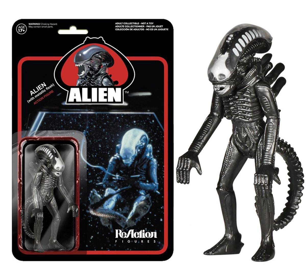 Alien Funko Reaction 3 3/4" Action Figure: Metallic Alien | Free Shipp