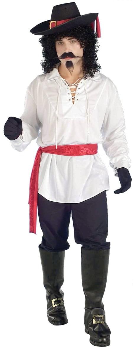 White Swash Buckler Costume Shirt Adult | Free Shipping