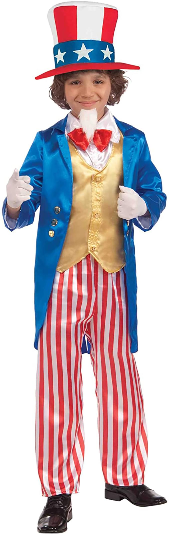 Deluxe Uncle Sam Patriotic Child Costume | Free Shipping