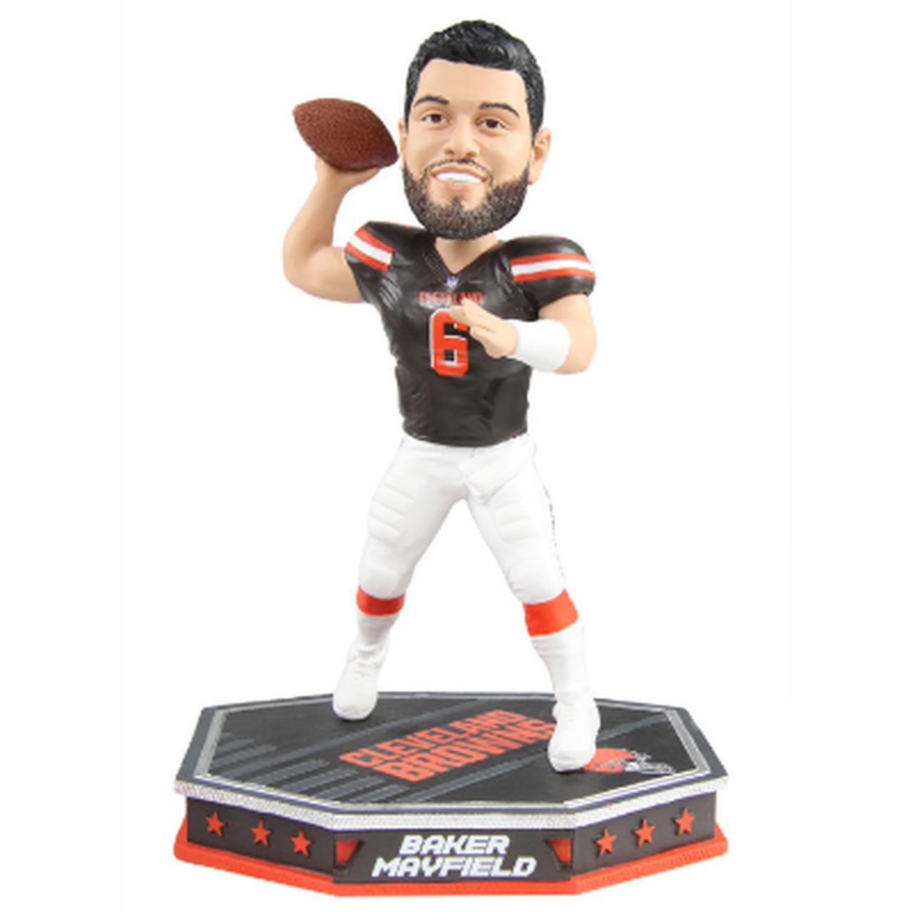 Cleveland Browns Mayfield Removable Helmet Base NFL Bobble | Free Ship
