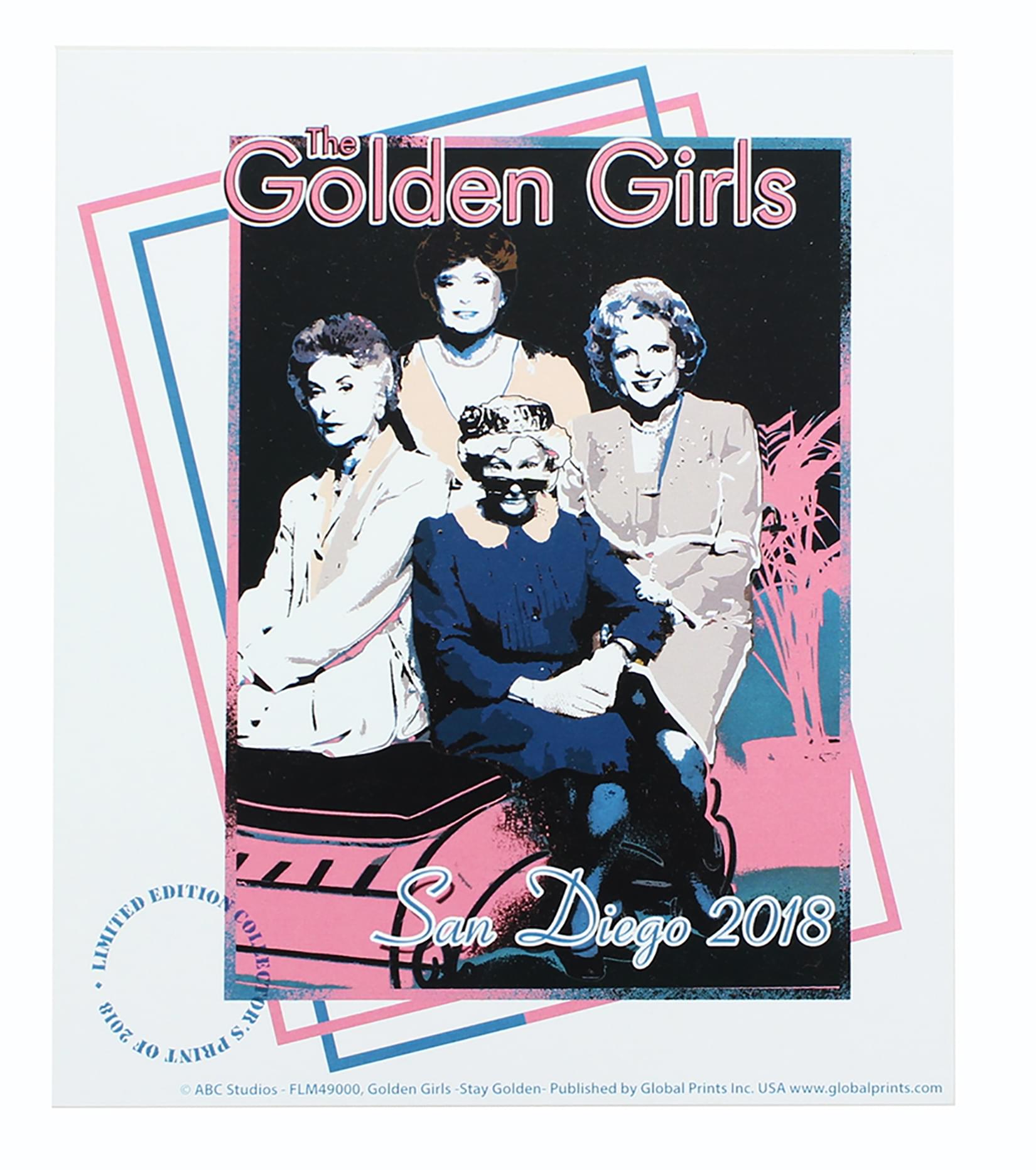 The Golden Girls 7?x6? Print Poster (SDCC 2018) | Free Shipping