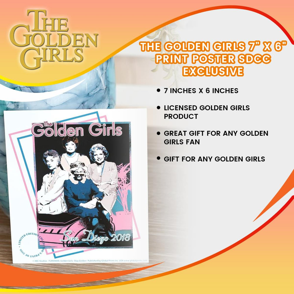 The Golden Girls 7?x6? Print Poster (SDCC 2018) | Free Shipping
