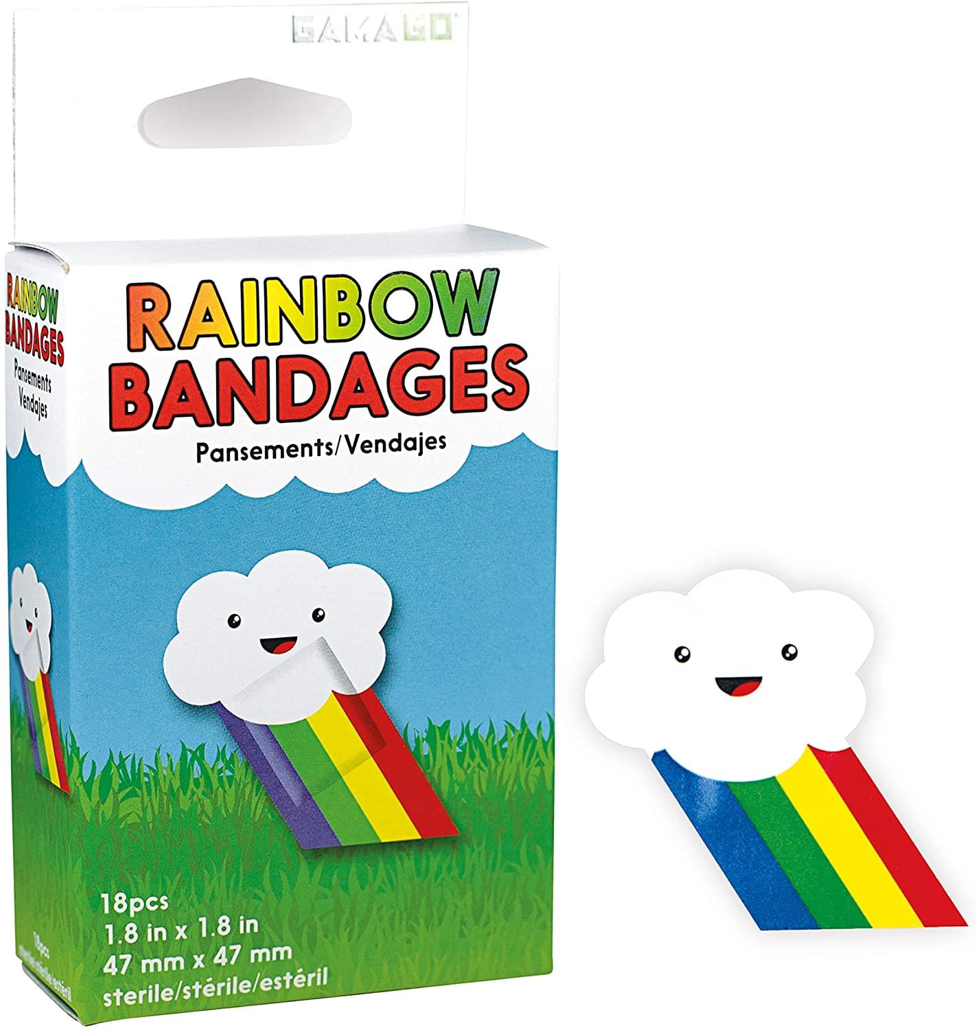 Rainbow Bandages | Set of 18 | Free Shipping