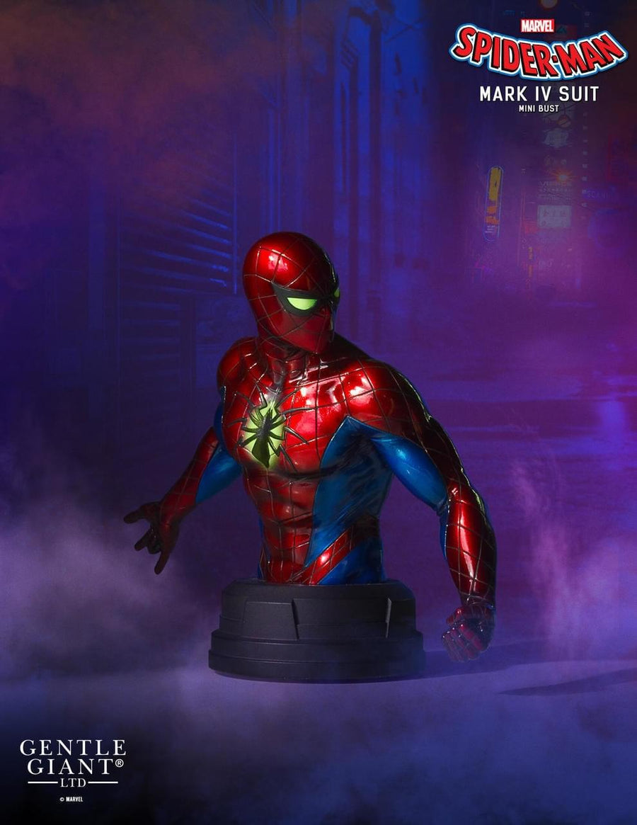 Marvel Spider-Man Mark IV Suit 6 Inch Mini Resin Bust | Free Shipping