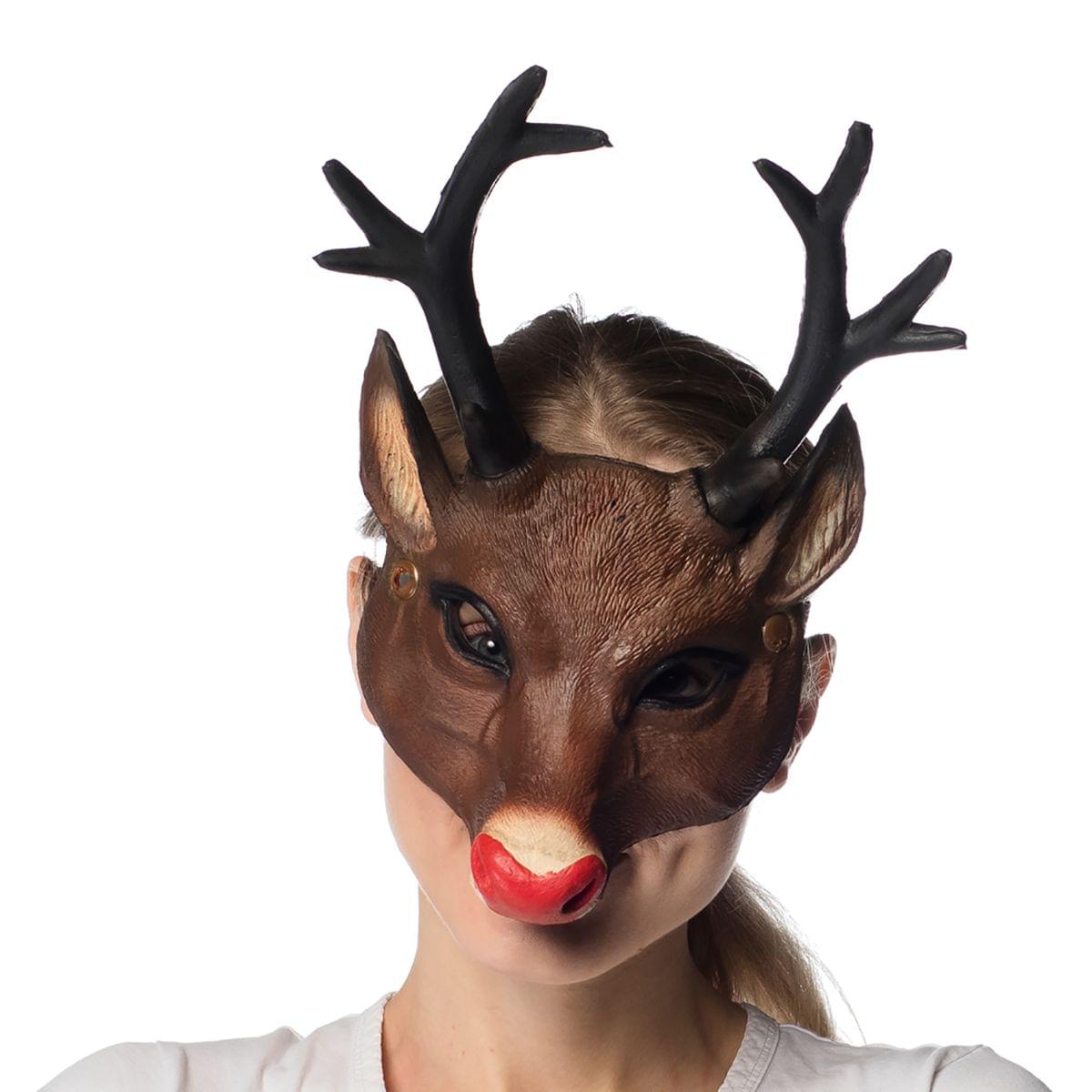 Supersoft Reindeer Adult Costume Mask | Free Shipping