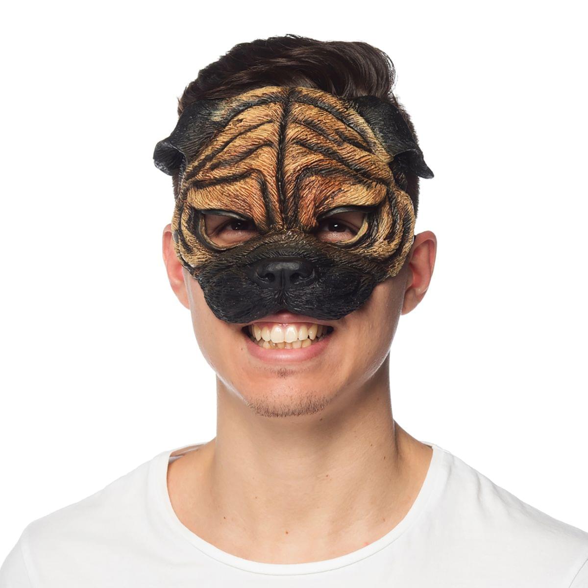 Supersoft Pug Adult Costume Mask | Free Shipping