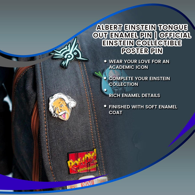 Albert Einstein Soft Enamel Collector Pin | Free Shipping