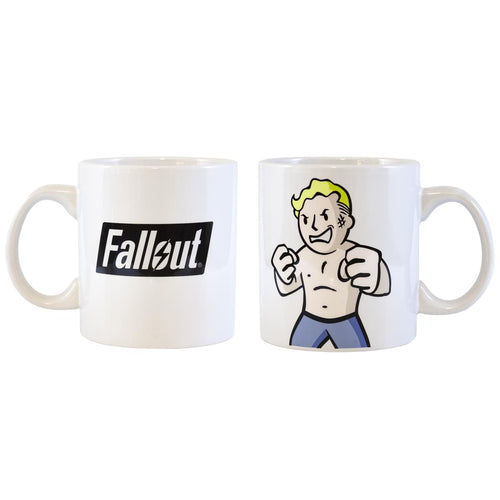 Fallout Fists Up 20oz White Coffee Mug | Free Shipping