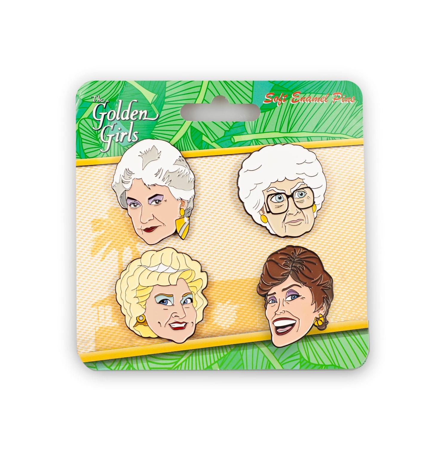 Golden Girls 4-Piece Enamel Collector Pin Set | Free Shipping