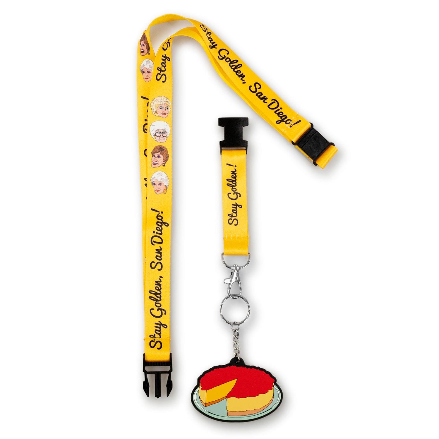 Golden Girls "Stay Golden" Lanyard w/ Charm (SDCC Exclusive) | Free Sh