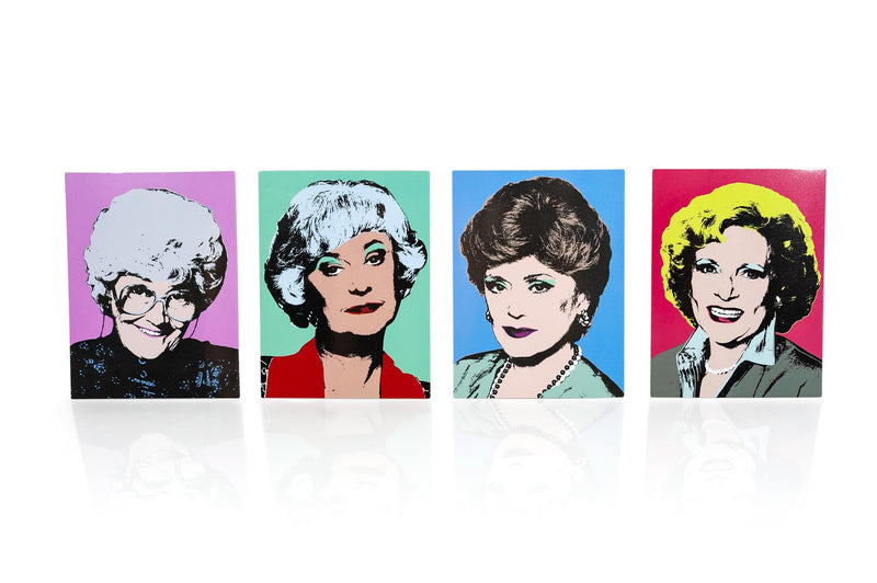The Golden Girls 3 x 4 Inch Warhol Magnets | Set of 4 | Free Shipping