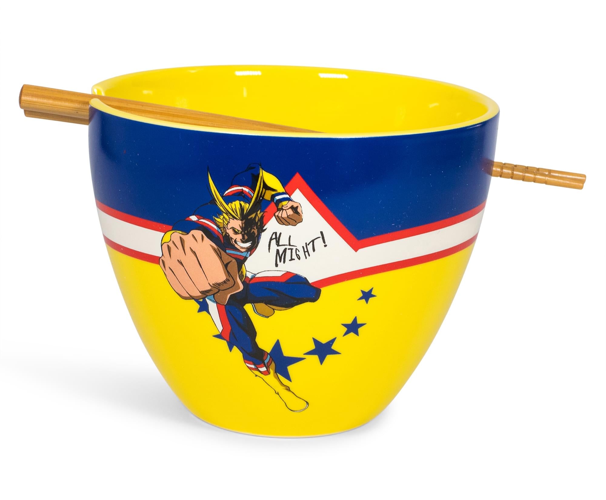My Hero Academia All Might Dinnerware Set | 16-Ounce Ramen Bowl and Ch